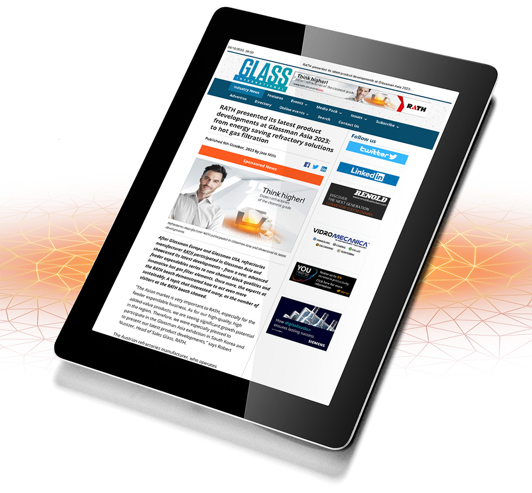 RATH presented its latest product developments at Glassman Asia 2023 ...