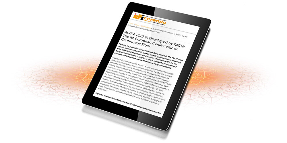 ALTRA FLEX®, developed by RATH: The 1st European oxide ceramic ...